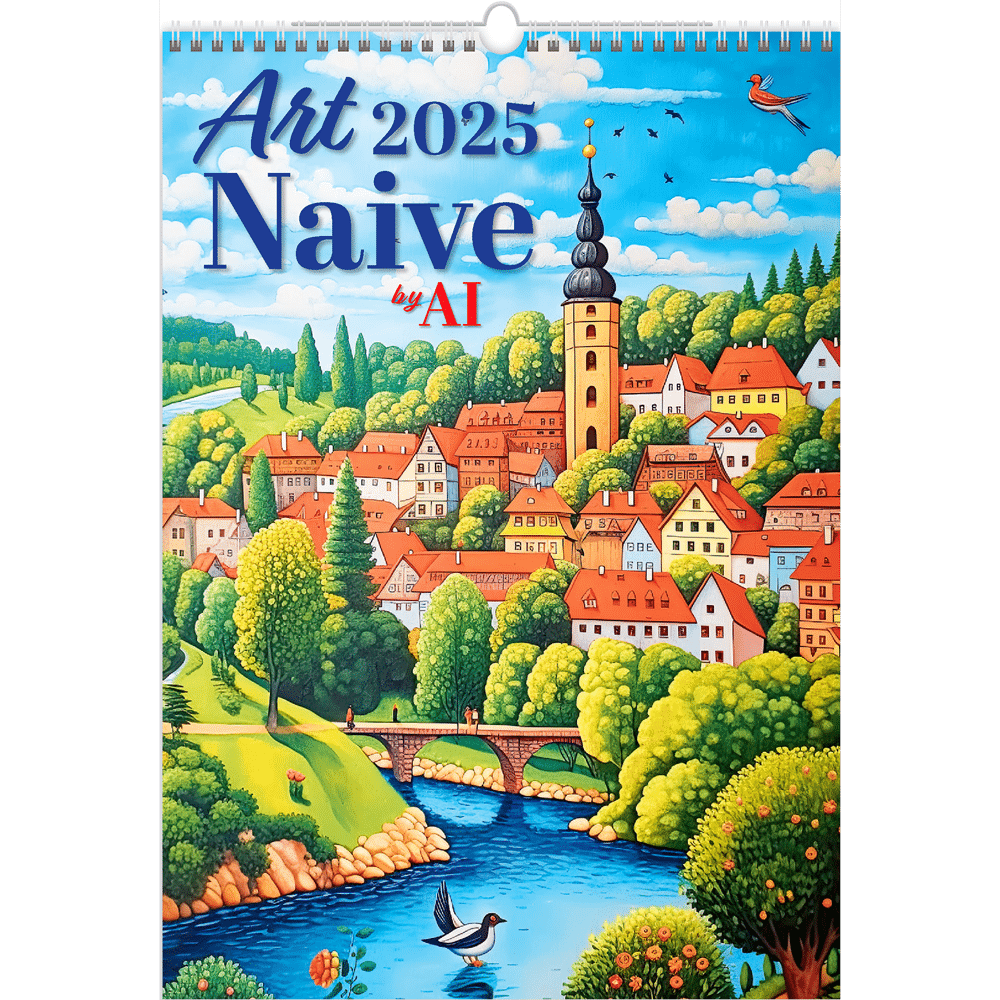 Kalender Art Naive by AI 2025 - dekalender.shop