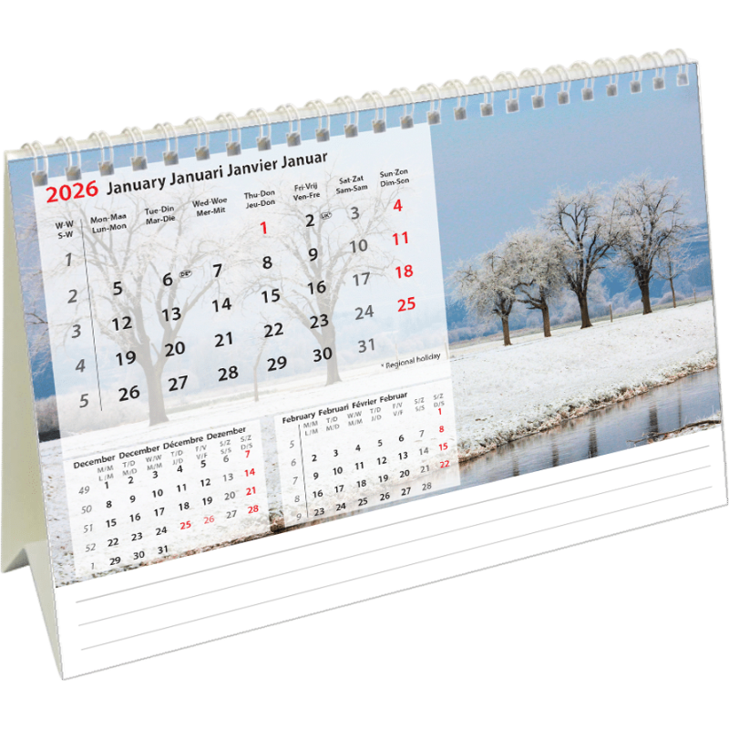 Bureaukalender 2026 kopen? Ruim aanbod - dekalender.shop
