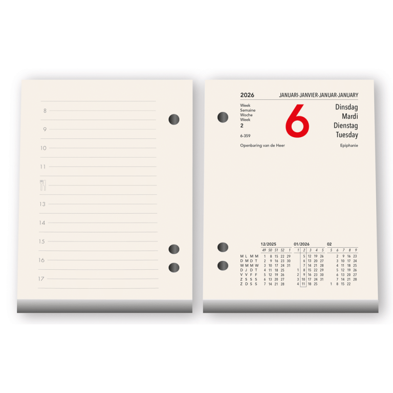 Scheurkalender 2026, De Druivelaar, Huisvriend - dekalender.shop